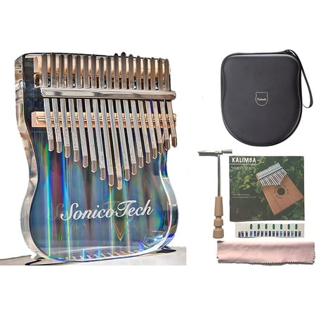 Acrylic Kalimba Clear 17 Key Finger Piano Crystal Kalimba Thumb Piano ...