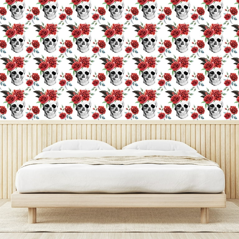 Gothic Wallpaper Pattern Red