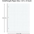 A4 Grid Filler Paper - 3 Hole Graph Paper, Letter Size 100Sheets ...