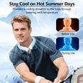 6 Pack Freezable Neck Cooling Tubes, Natural Freeze Below 28°C Portable ...