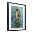 Stupell Industries Cat & Wine Dip At Twilight Black Framed Print Under ...