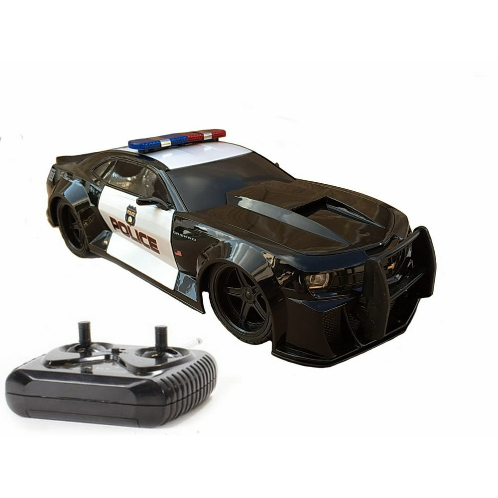 1/18 Scale 2014 Chevy Camaro Police Car Radio Remote Control w/Light R ...