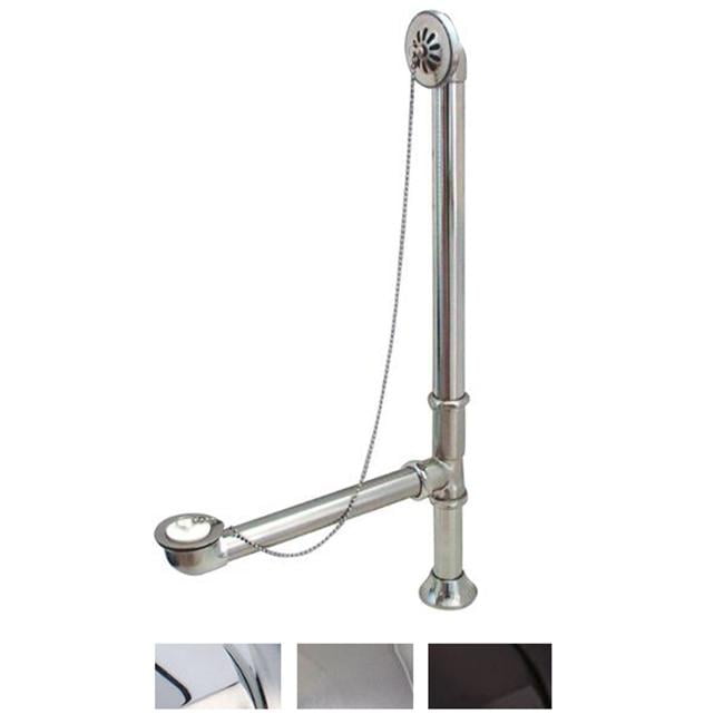 American Bath Factory F5711-SN Bathtub Waste & Overflow in Satin Nickel ...
