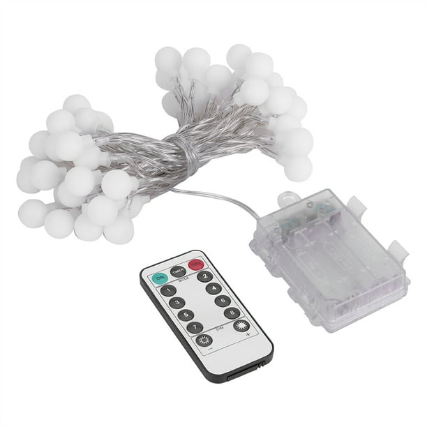 50 LEDs Lighting Decorations Eight Function Matte lights Battery Box ...