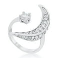 Celestial Open Cuff Ring Half Moon Ring 1.8 Ct Round Diamond 14K White Gold Over - Walmart.com