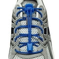 LOCK LACES (Elastic No Tie Shoe Laces) (Pack of 2) (Black-Blue ...