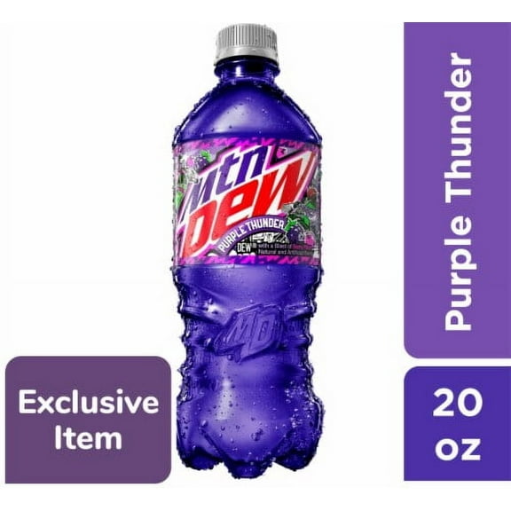 Mtn Dew Purple Thunder Limited Edition, Pack of 12 - 12oz Cans ...
