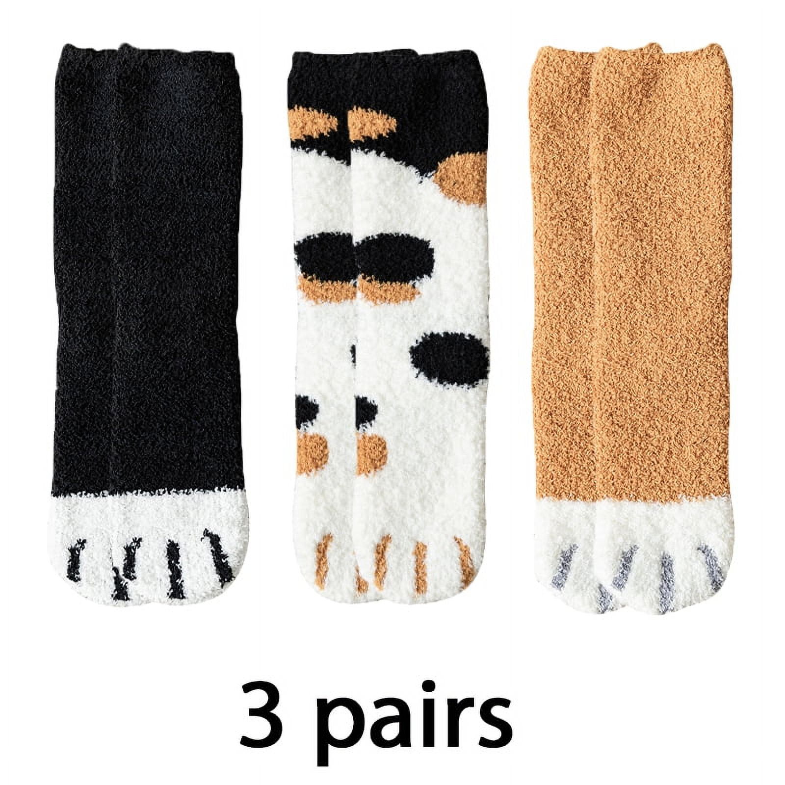 Click here for Womensocksonsale 3pairs Cute Cat Paw Socks Women W... prices