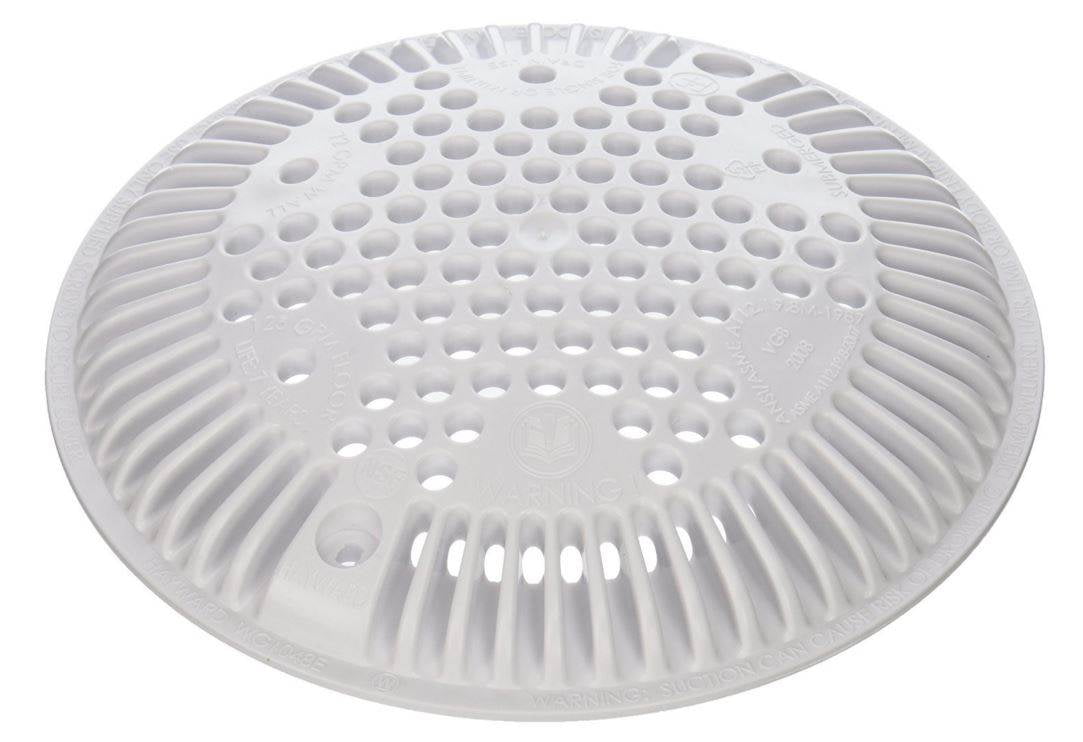 Hayward WGX1048E Swimming Pool Dual Suction Outlet 8" White Cover ...