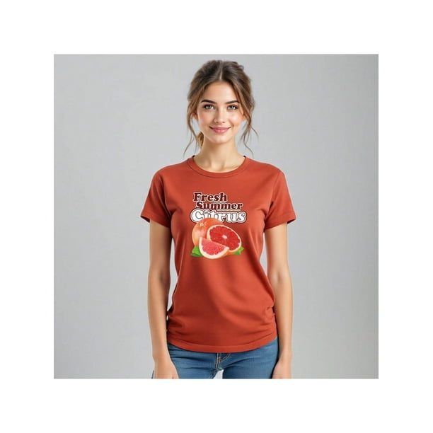 Playera Con Estampado De Fresh Summer Citrus – Dale Sabor y Color a tu ...