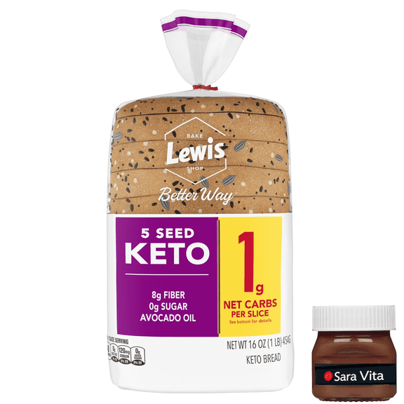 Lewis Bake Shop Better Way White Keto Bread, 16 oz - Walmart.com