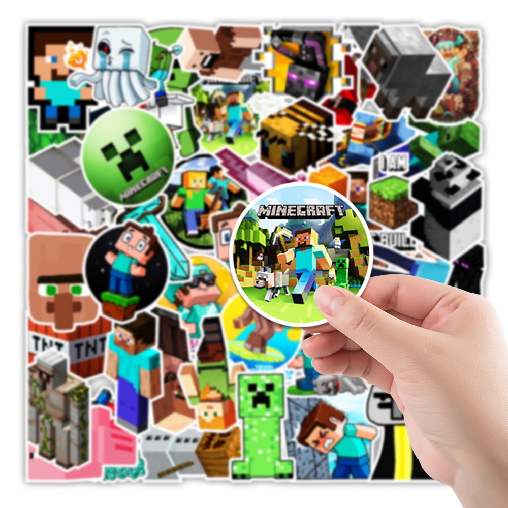 Buy Dicasser Minecraft Cartoon Sticker Luggage Laptop Skateboard Water ...