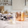 Mainstays Amber Camp Glass Mug 18 oz, Durable Borosilicate Glass for ...