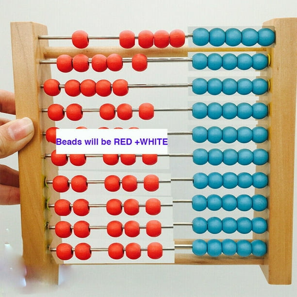 hand2mind Rekenrek 100-Bead Wood, Individual Student Counting Frame ...