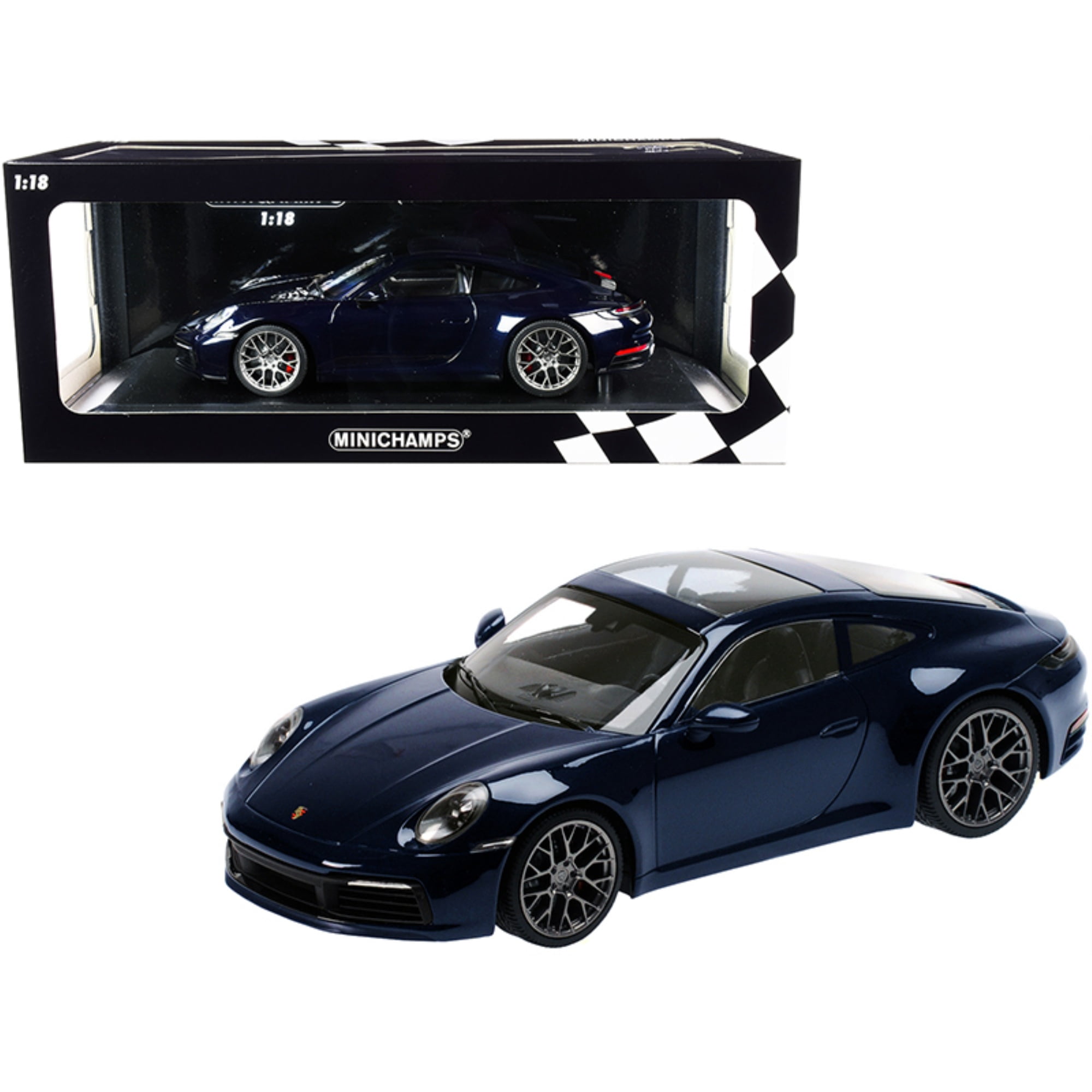 Porsche 911 Carrera 4S Minichamps Edición limitada 336 piezas 1/18 azul ...