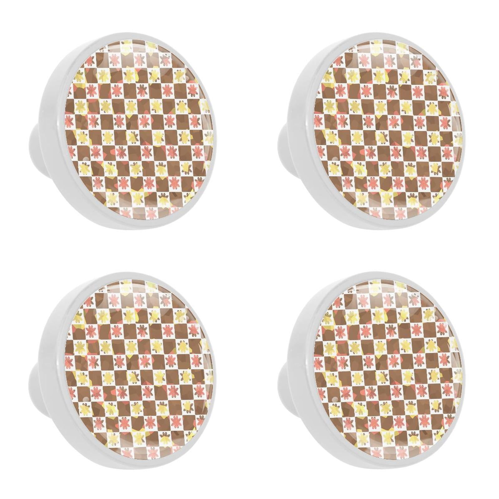 4 Pcs Lattice Knobs for Kitchen Cabinet Cupboard Dresser Bookcase ...