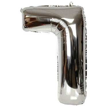 Efavormart 16" Shiny Metallic Silver Mylar Foil Alphabet Letter and ...