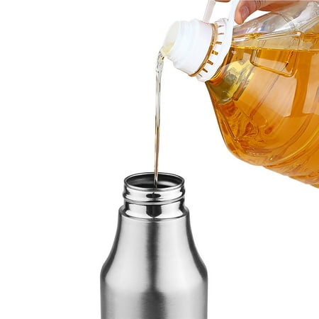 Stainless Steel Leak-proof Oil Dispenser Bottle Oil Pot 500ml/17oz ...