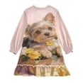 Casual Dresses Nightgowns Velvet Pleated design One-Piece Nightdress ...