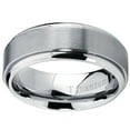 Metal Masters 8mm High-Polish Matte Finish Mens Titanium Ring Wedding Band - Walmart.com