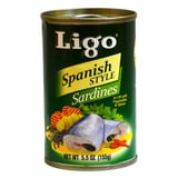 Ligo Brand Spanish Style Sardines (155g) 5.5oz - Pack of 1 - Walmart.com