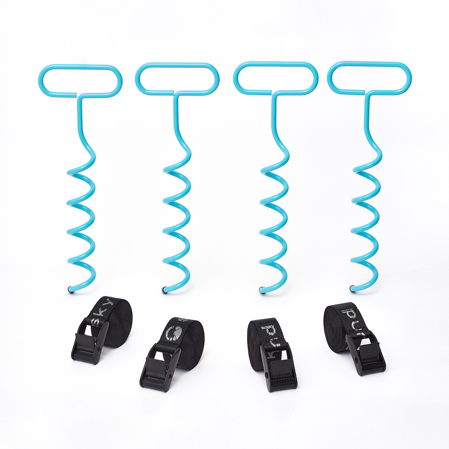 SkyBound Trampoline Anchor Kit - Heavy Duty Ground Straps - Set of 4 ...