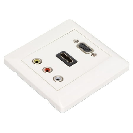 Loewten 3 In 1 Multimedia Panel,Multimedia Outlet Socket,HD Multimedia ...
