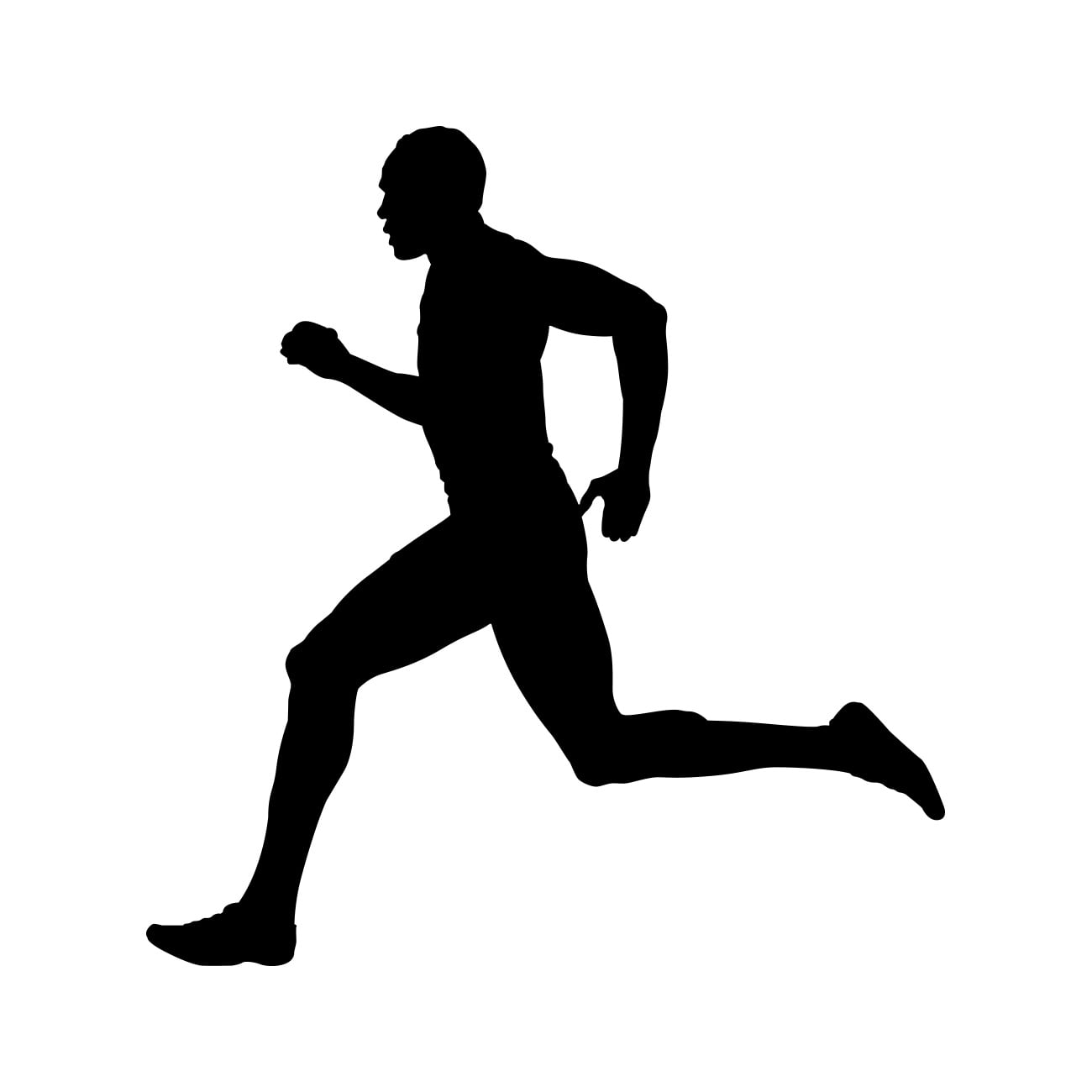 Runner Sticker Decal Die Cut - Self Adhesive Vinyl - Weatherproof ...