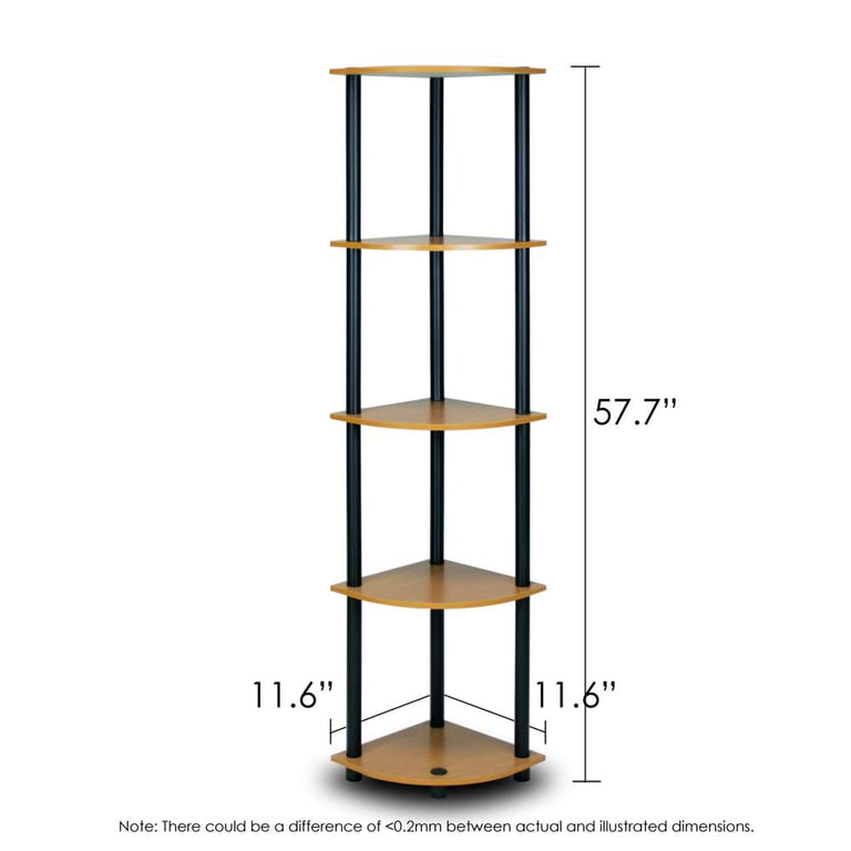 Cherry Three Tier Corner Wall Shelf