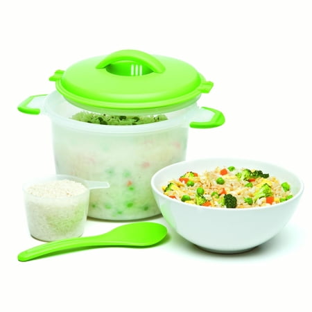 Prepsolutions Rice Cooker Set (3 Pieces), Clear and Green - Walmart.com ...