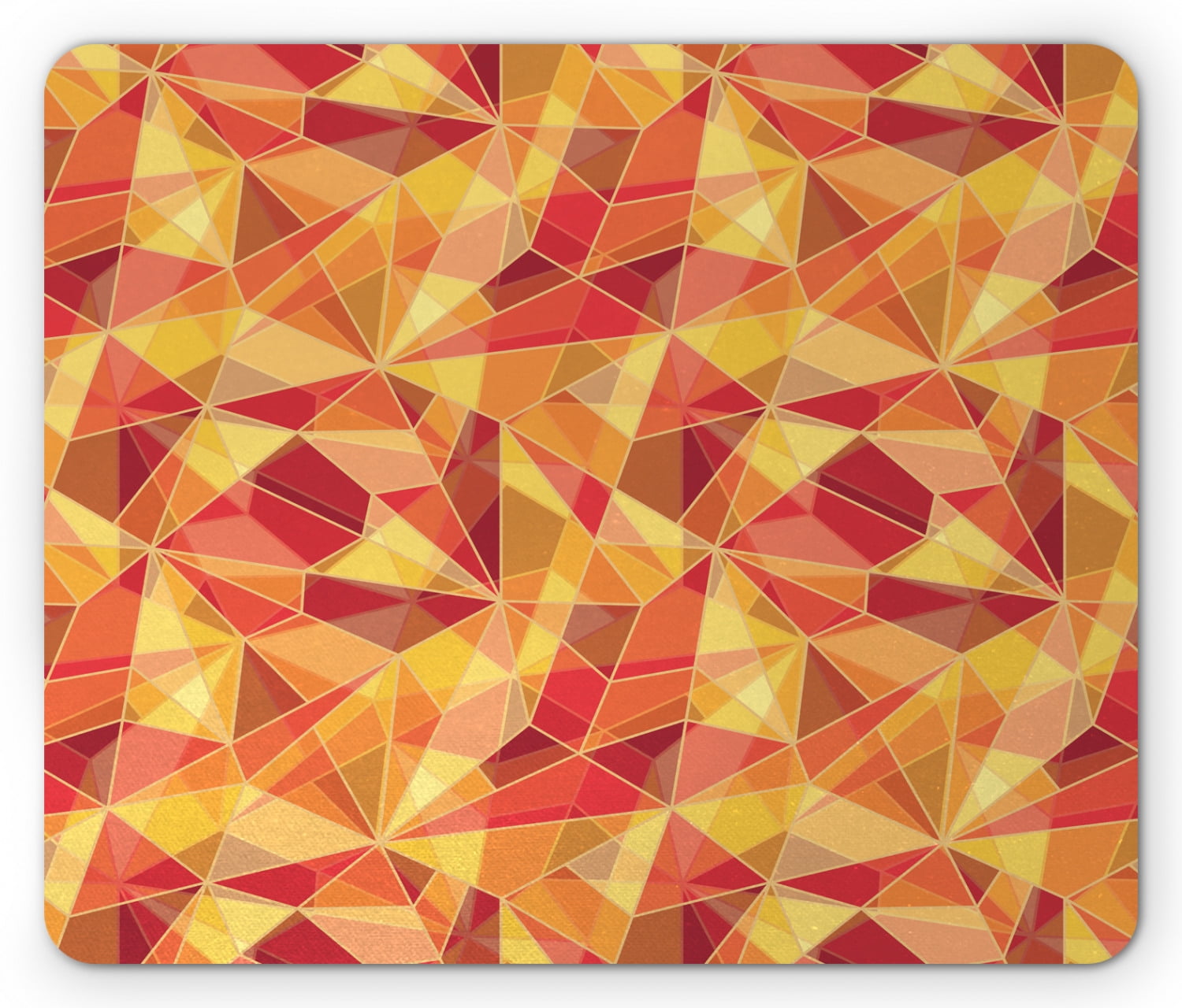 Abstract Mouse Pad, Mosaic Pattern with Fractal Triangle Geometric ...