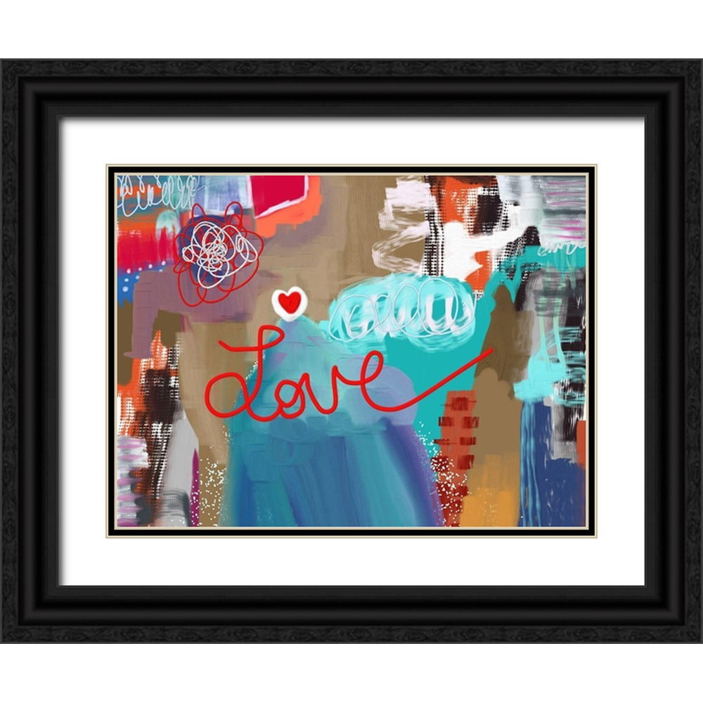 Auda, Christine 24x19 Black Ornate Wood Framed with Double Matting ...