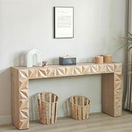 Royard Oaktree Distressed Console Table, 46" Decorative Foyer Table ...