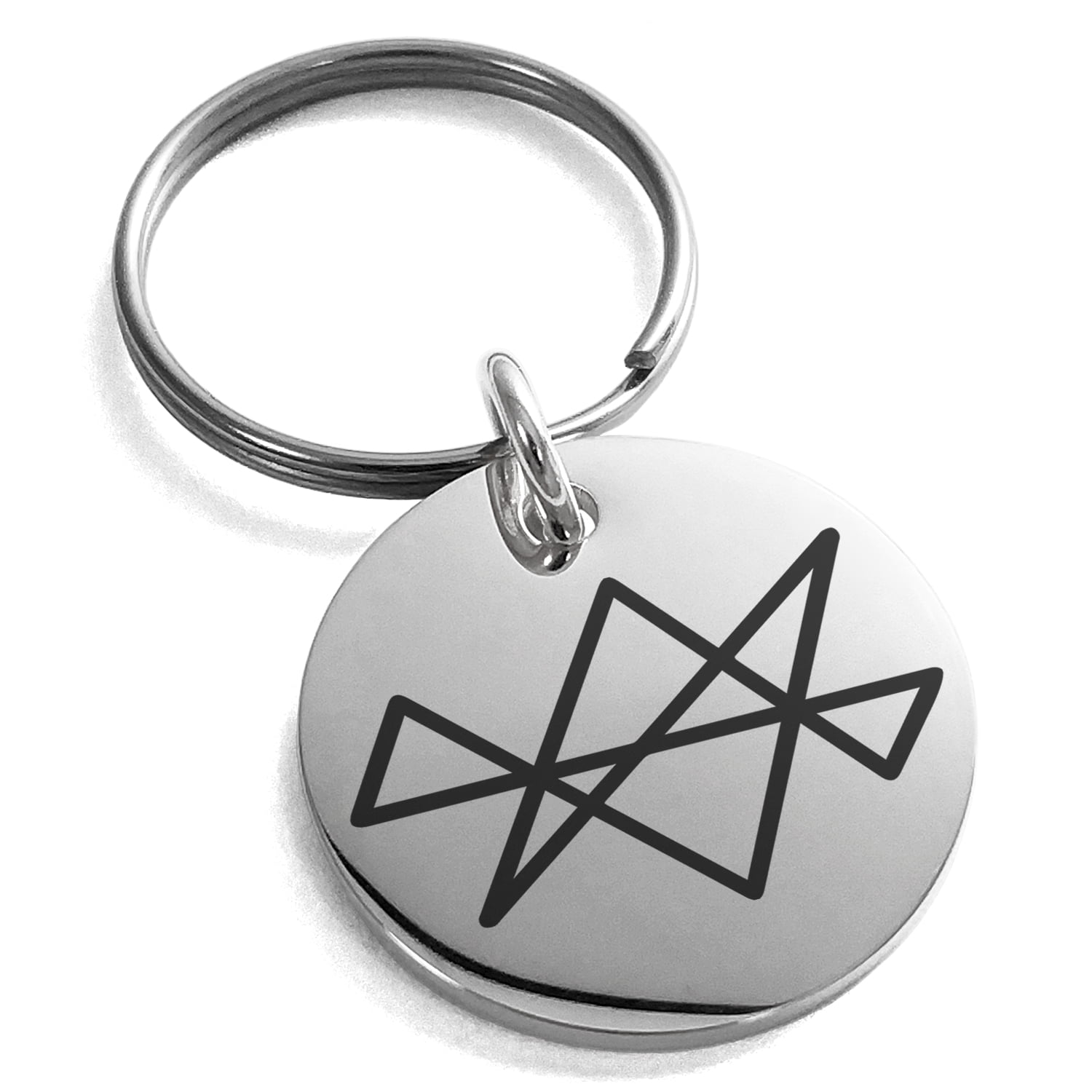 Stainless Steel Reiki Midas Star Prosperity Engraved Small Medallion ...