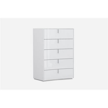 32" Exquisite White High Gloss Chest - Walmart.com