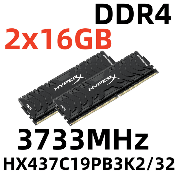 HyperX RAM Predator DDR4 32 GB, HX437C19PB3K2/32,Desktop Memory DIMM ...