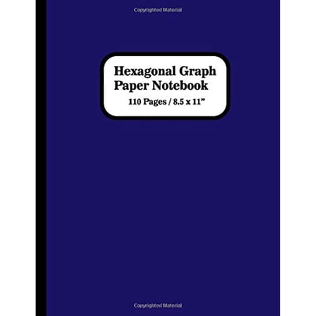 Hexagonal Graph Paper Notebook: 110 pages hexagon graph paper science ...