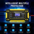 HUSGW 12V 6A Smart Battery Charger, Lead-Acid Charger, Pulse Repair ...