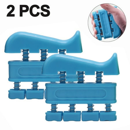 2 Pieces Finger Strengthener Hand Exerciser Trainer Spring-Loaded Hand ...