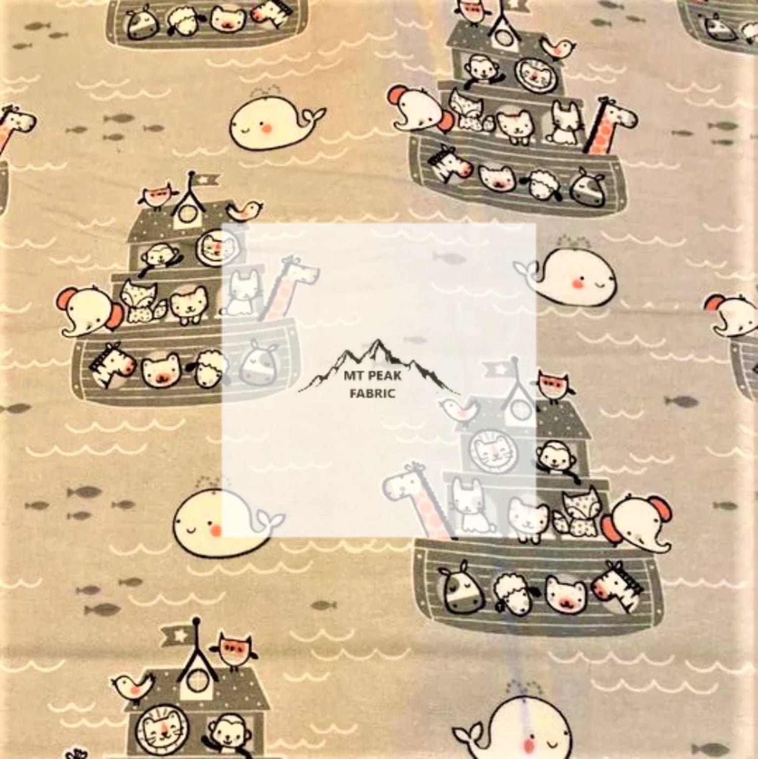 Noah's Ark Flannel Fabric - Walmart.com
