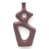 12 inch Pink Decorative Metal Flower Vase by 90210 Kitchen and Bath ...