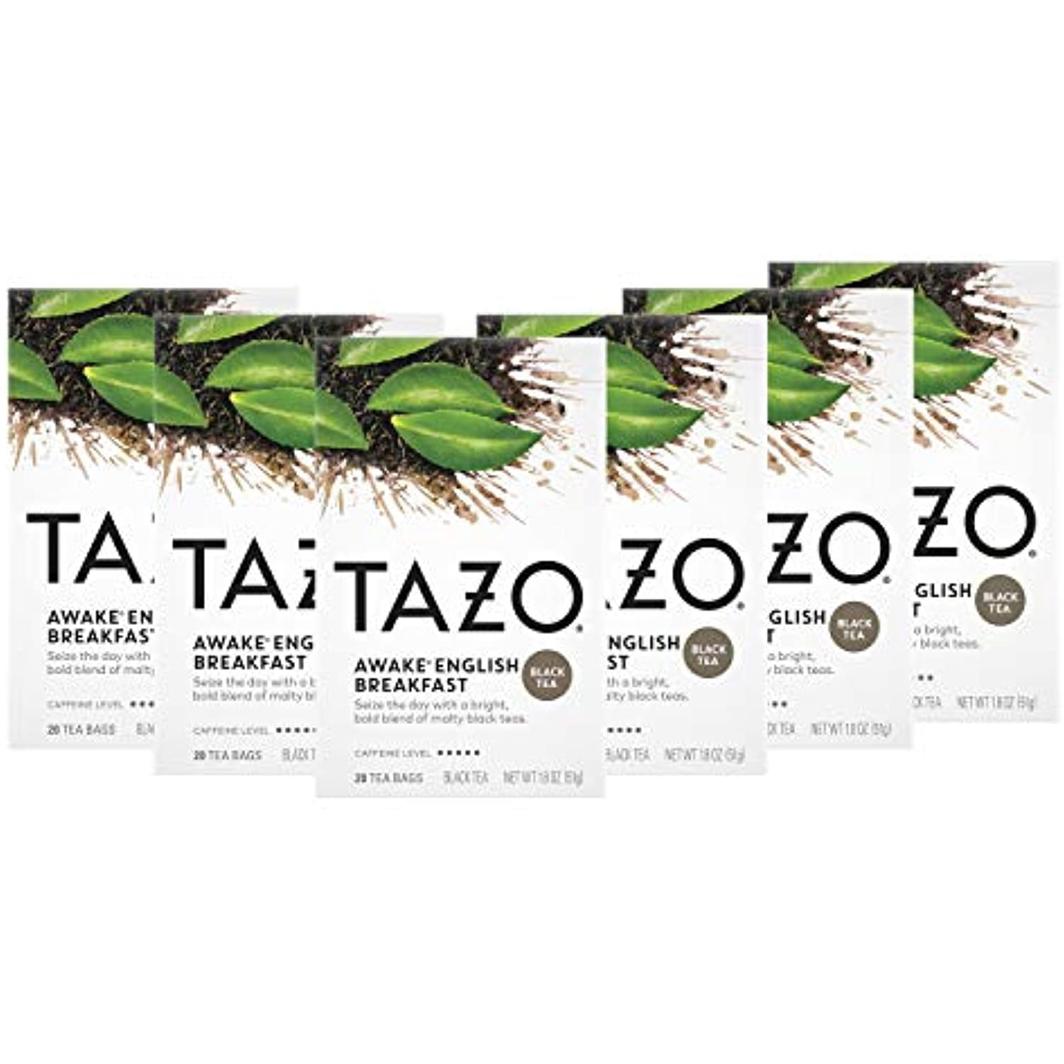 TAZO Tea Bags, English Breakfast Tea, 20 Count (Pack of 6) 20 Count ...