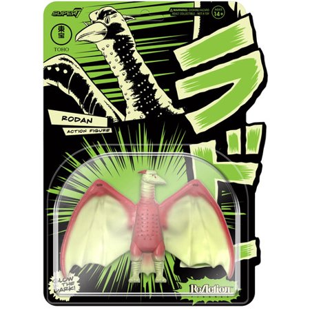 Super7 - Toho ReAction Figure Wave 1 - Shogun Rodan (Glow-in-the-Dark ...