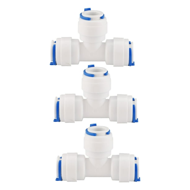 3/8 Inch OD Tee-type Quick Connect Water Purifier Tube Fittings ...