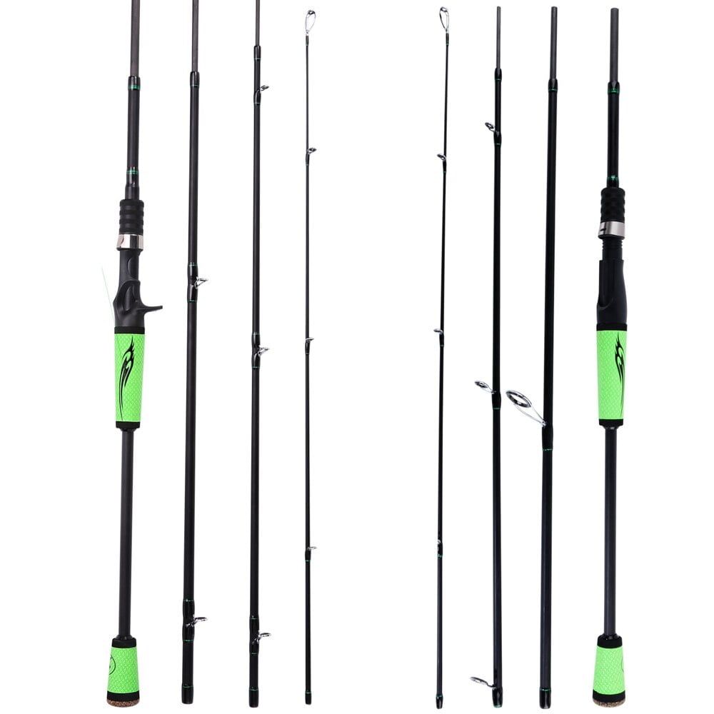 Sougayilang 4 Section Casting&Spinning Fishing Rod Ultralight Weight ...
