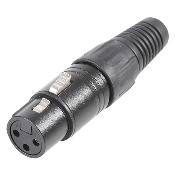 PULSE - XLR Plug, 3 Pin, Black - Walmart.com