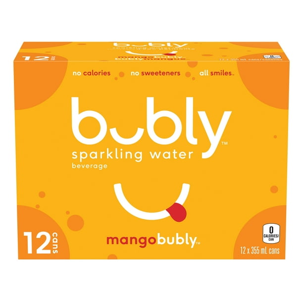 Bubly Mango Sparkling Water 12 x 355 mL, Cans, 12x355mL - Walmart.ca