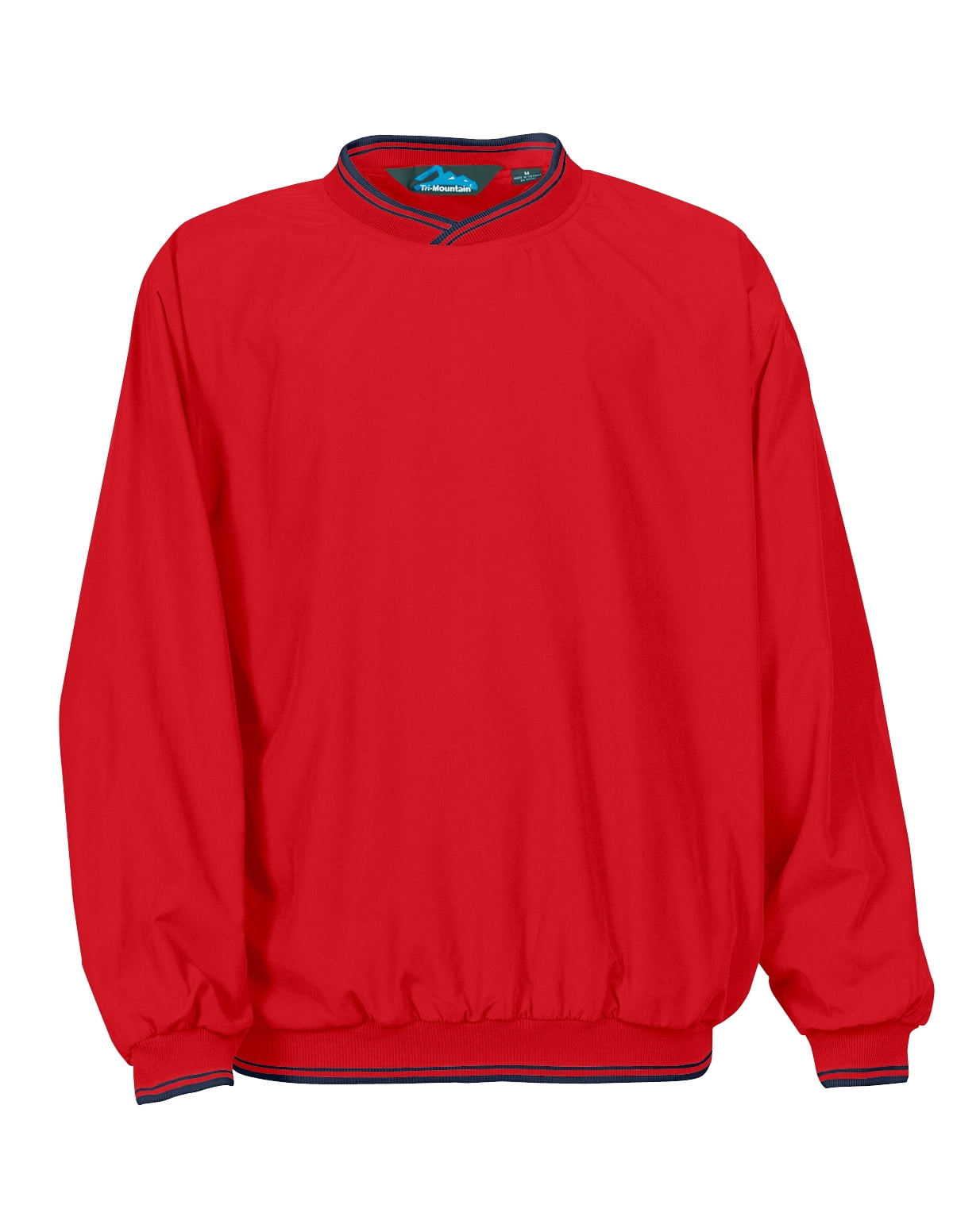 Tri-Mountain Atlantic 2560 Peached Microfiber Windshirt, 6X-Large, Red ...