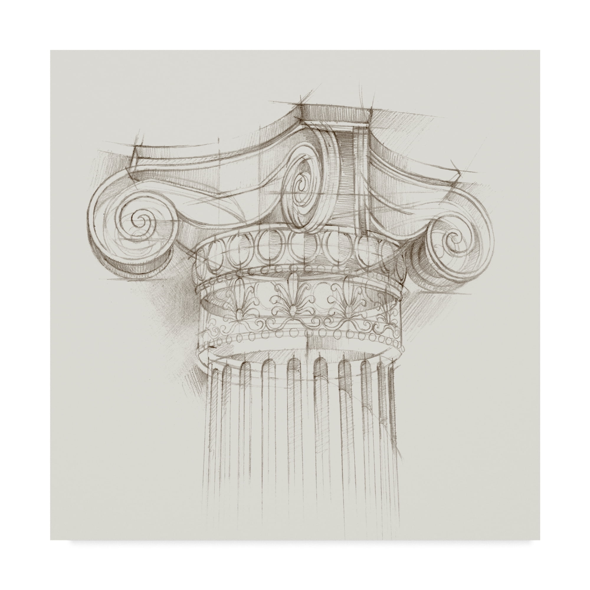 Trademark Fine Art 'Column Schematic II' Canvas Art by Ethan Harper ...