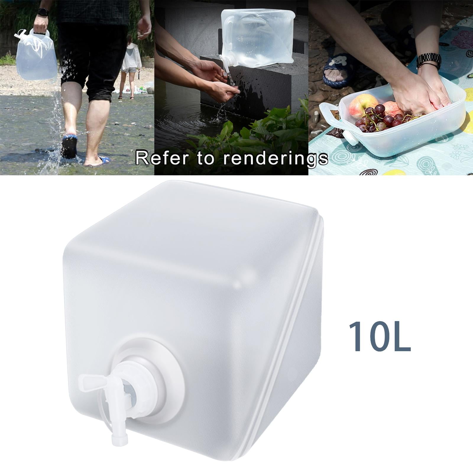 Recipiente de agua plegable Cola 10L con grifo portátil | Bodega ...